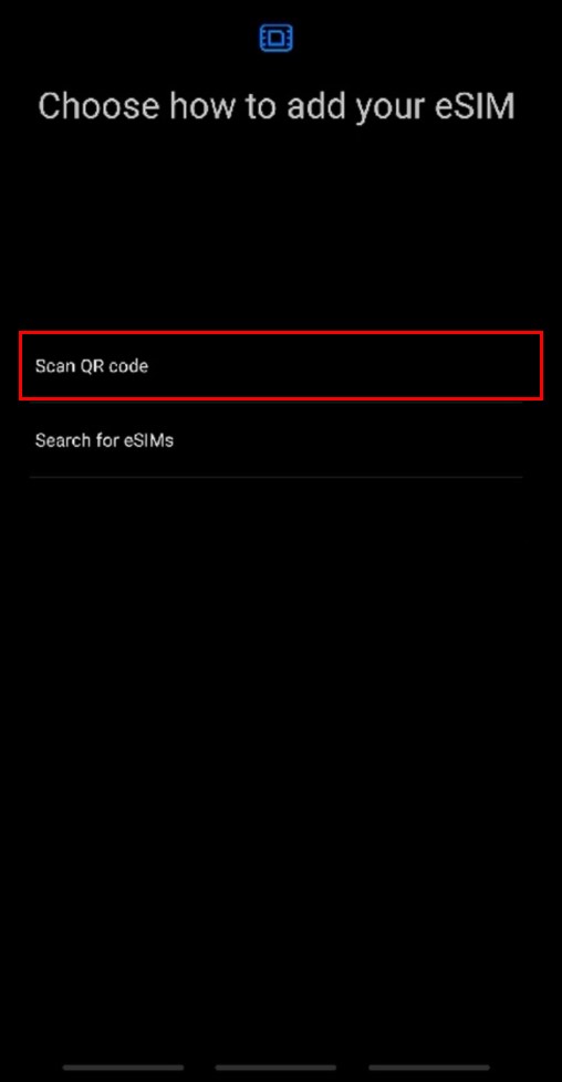 Setting up eSIM on device – VIVIFI