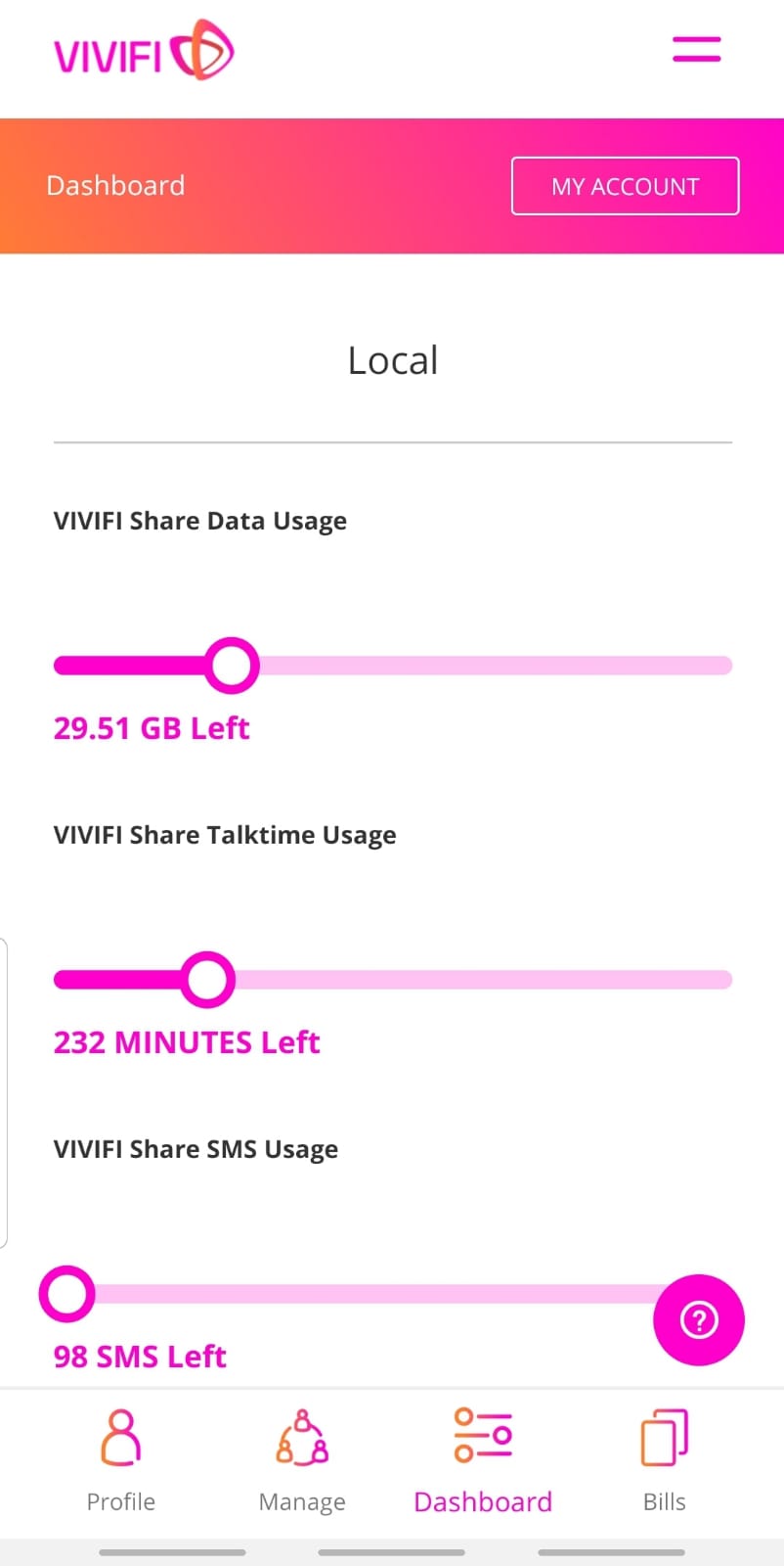 Exceeding 180GB/1000 mins/100 SMS - VIVIFI More – VIVIFI